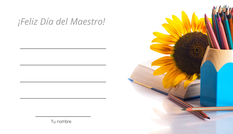 Tarjetas Del Día Del Maestro Que Te Servirán Para Felicitarlos
