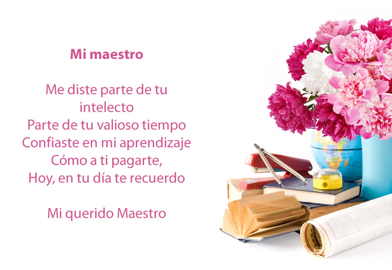 Poemas Del Día Del Maestro Para Lucirte Con Ellos Este 15 De Mayo